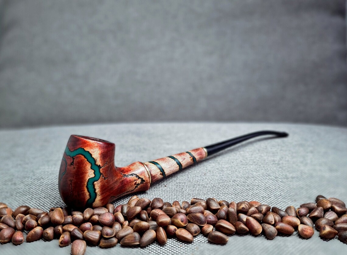 Long Pipe Wood Tobacco Pipe Smoking Pipe Churchwarden Pipe | Etsy