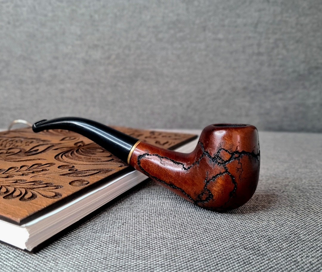 Smoking Pipe "spark" Wood Tobacco Pipe Smoking Bowl Christmas Gift - Etsy