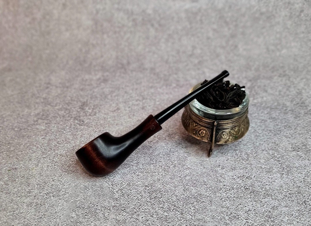 Mini Smoking Pipe 4.3 Inch Wooden Pipe Wood Tobacco Pipe Gift for ...
