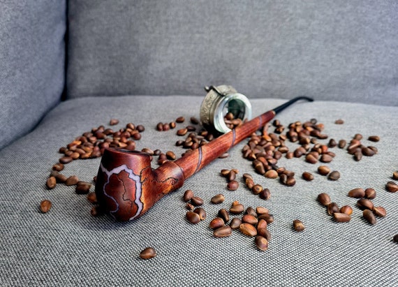 Long Smoking Pipe Wood Smoking Pipe Tobacco Pipe Pipe With - Etsy