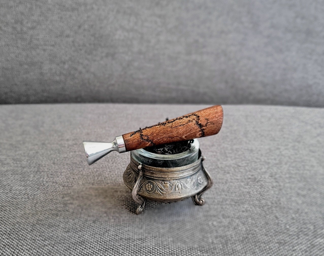 Pipe Tamper Wood Pipe Accessories Tamper Brass Wood for - Etsy