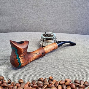 Smoking Pipe spark Wood Tobacco Pipe Gift for - Etsy