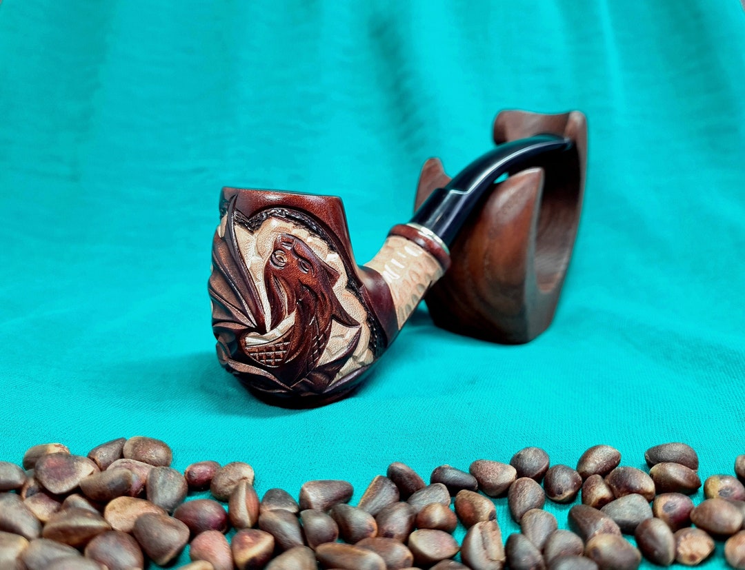 Smoking Pipe Dragon Tobacco Pipe Exclusive Wood Pipes Tobacco - Etsy