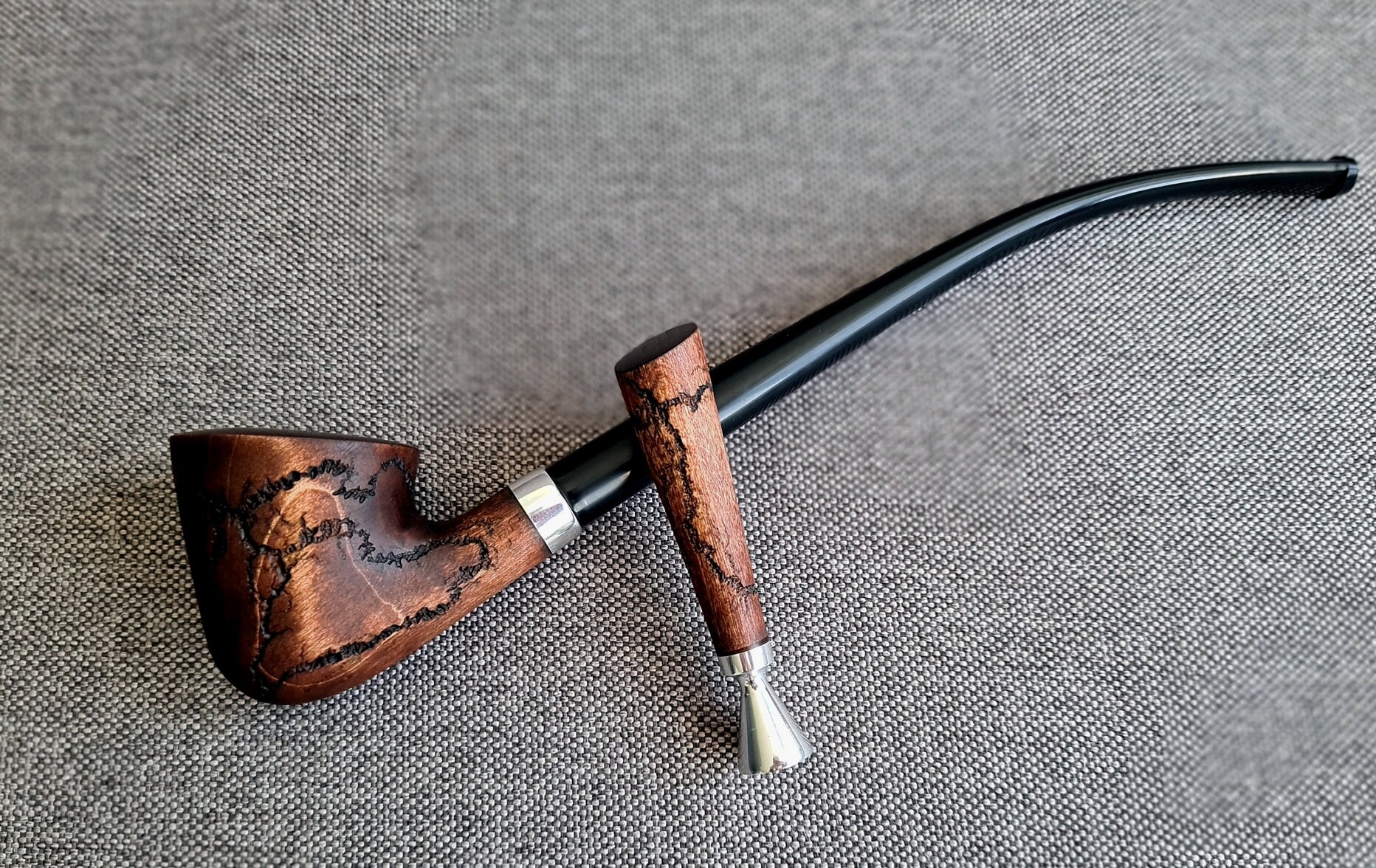 Pipe Tamper Wood Pipe Accessories Tamper Brass Wood for - Etsy