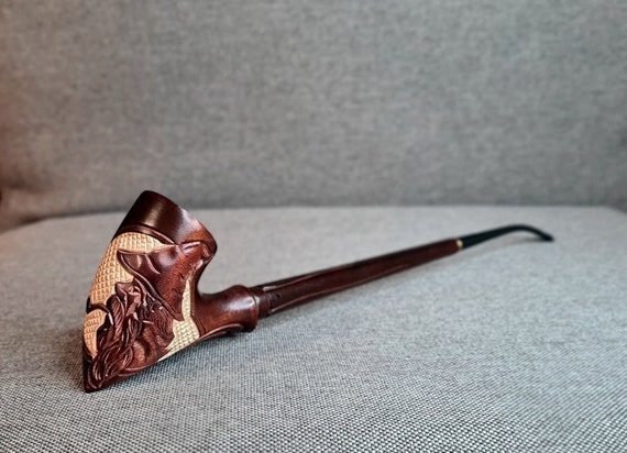 Long Pipe Smoking Bowl Churchwarden Pipe Wooden Pipes 9 Mm - Etsy