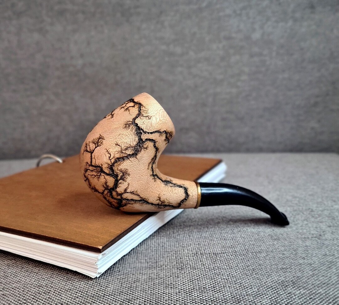 Handcrafted Pear Wood Tobacco Pipe: Personalized Smoker Gift, 9mm ...