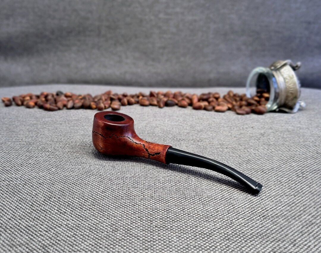 Custom Engraved Tobacco Pipe 4.3 Inch, Wooden Smoking Pipe, Stem ...