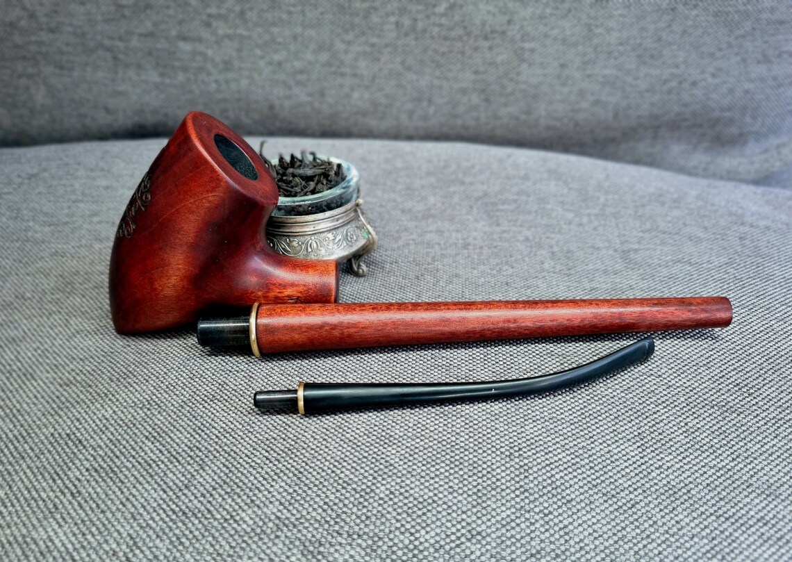 Wooden Smoking pipe Long stem Smoking Bowl Pipes for smoking | Etsy