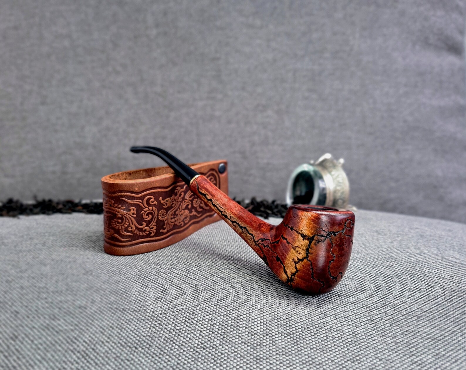 Wood Smoking Pipe Tobacco Pipes Gift for Smokers Wood Tobacco Bowl Pipe ...