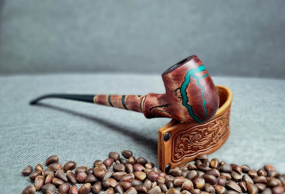 Long Pipe Wood Tobacco Pipe Smoking Pipe Churchwarden Pipe | Etsy