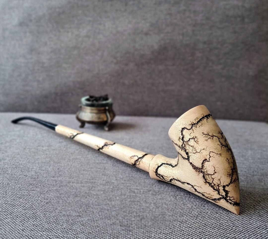 Wood Tobacco Pipe "spark" Smoking Pipe Smoking Bowl Long Pipes ...