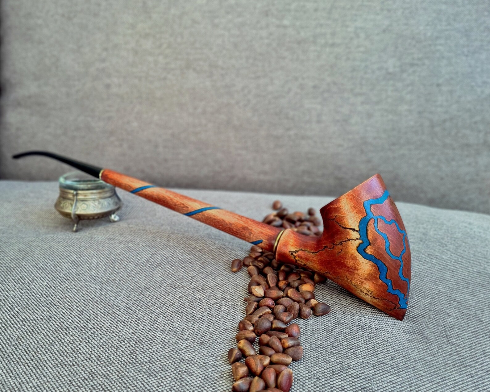 Long Pipe Wood Tobacco Pipe Smoking Pipe Churchwarden Pipe | Etsy