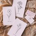 Custom Birth Flower Art/birth Flowers/birthday Gift/birth Flower Series ...