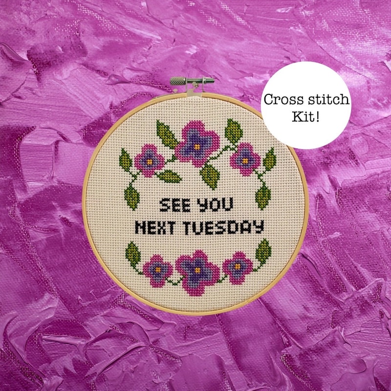 Rude Cross Stitch - Etsy