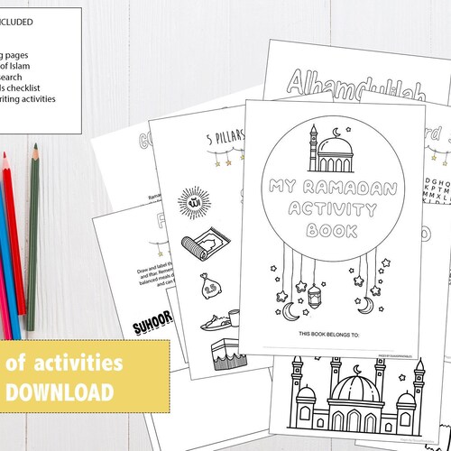 Ramadan Kids Activity Cards / Ramadan Mubarak Activity / - Etsy