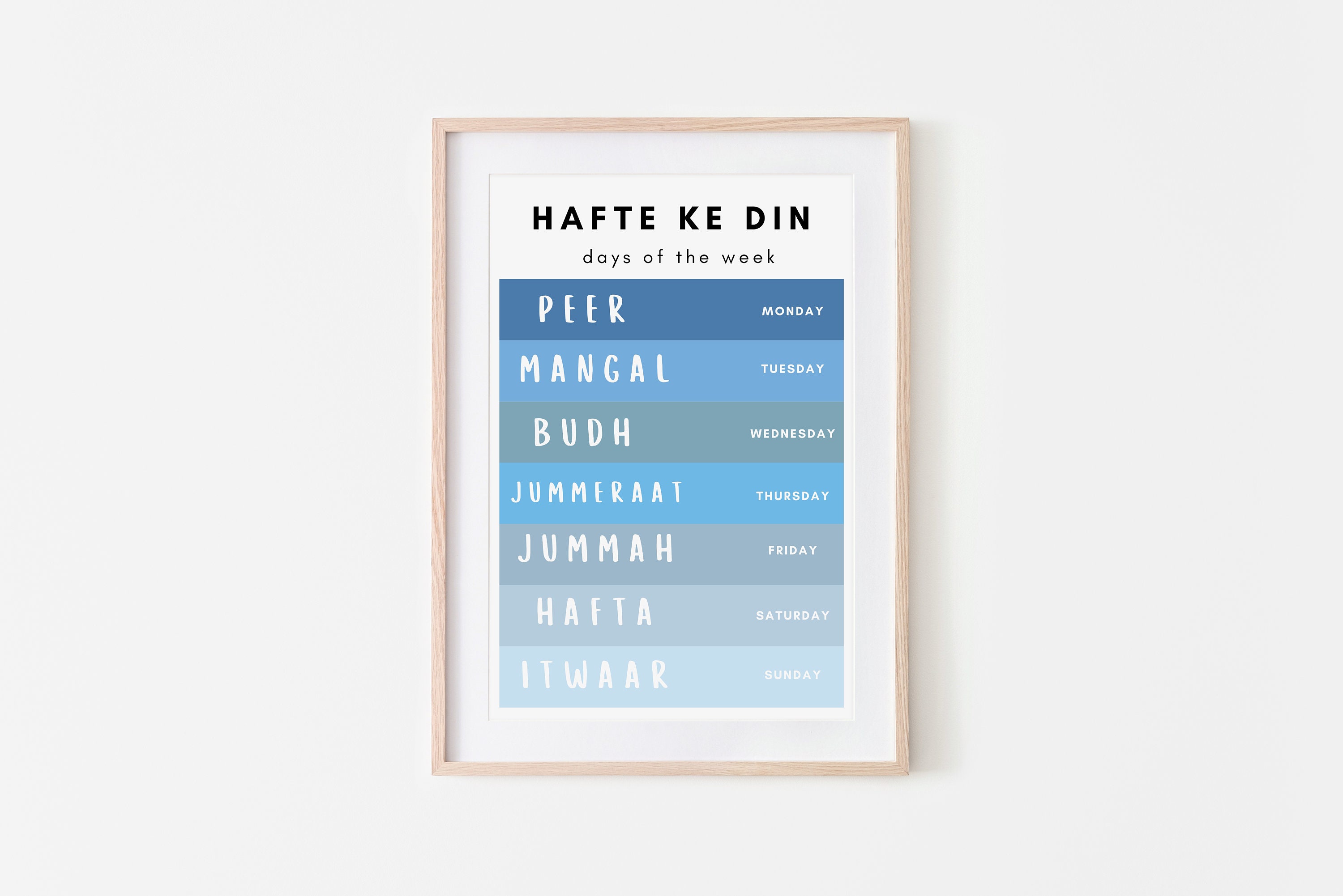 Set of 2 Urdu Printable Learning Posters, Urdu Learning for Kids, Urdu ...