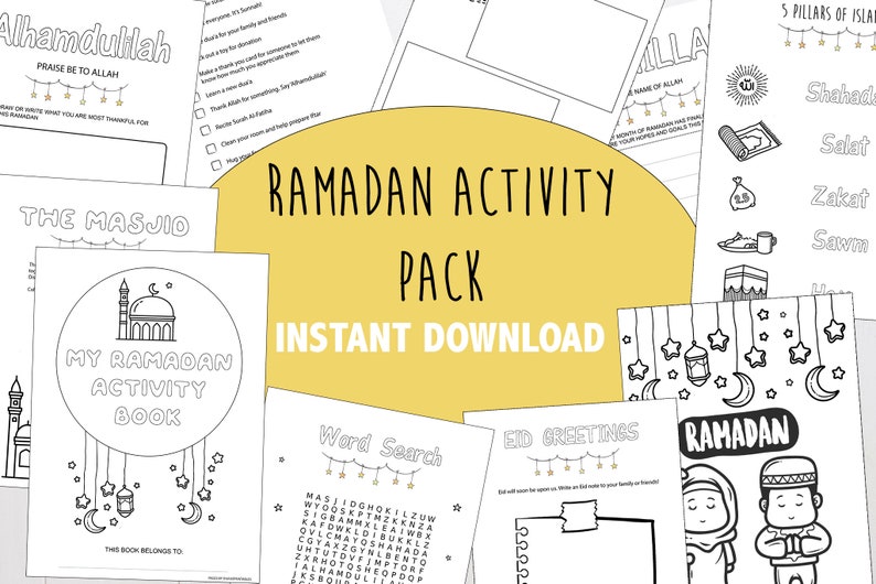 Ramadan Activity Pack - Etsy UK