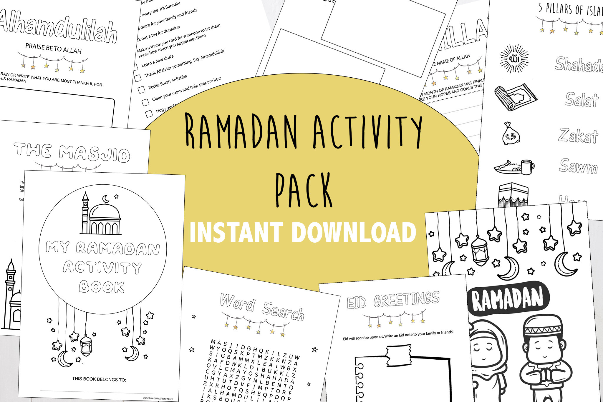 Ramadan Activity Printable - Etsy