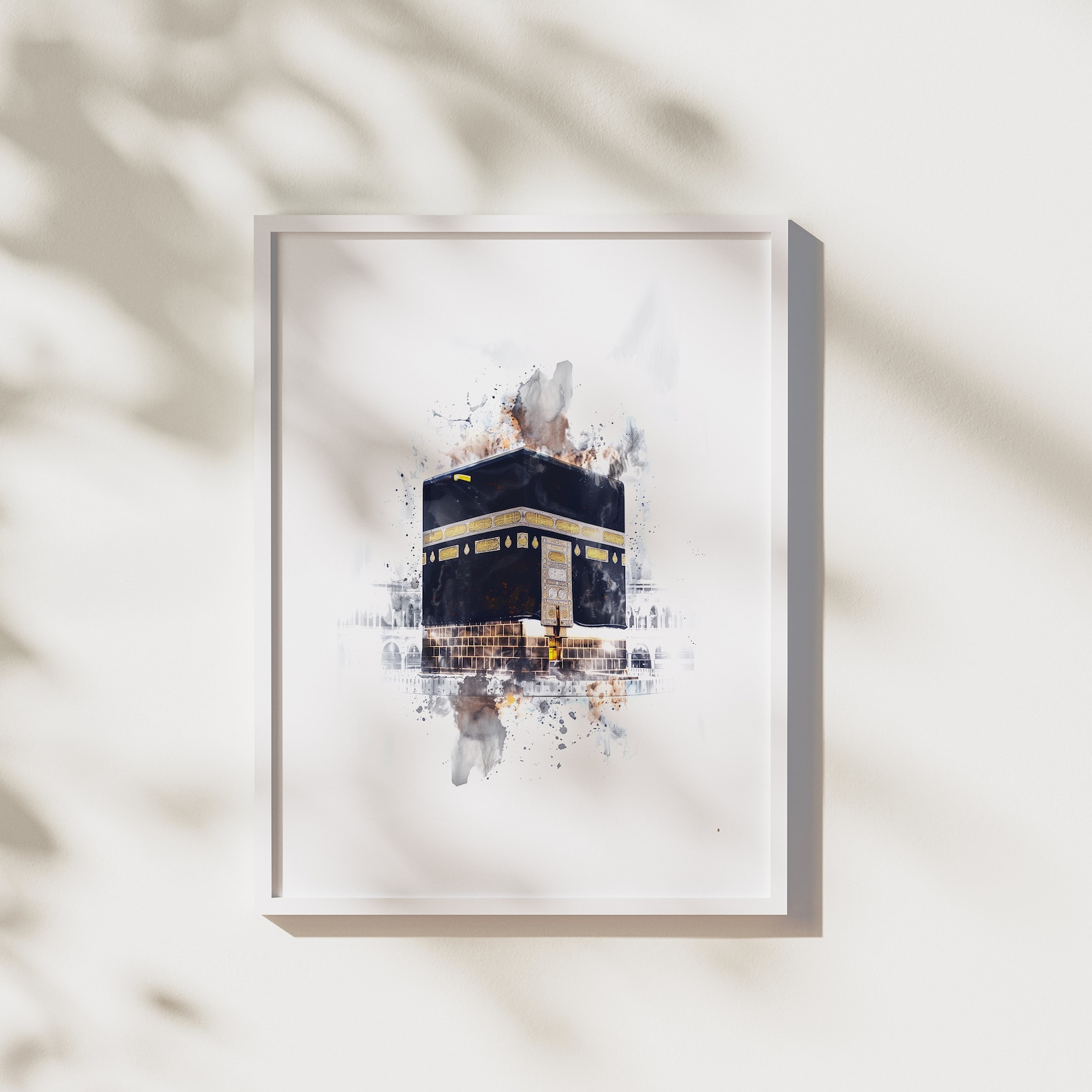 Kaaba Abstract Minimalist Wall Art | Digital Painting of the Kaaba in ...