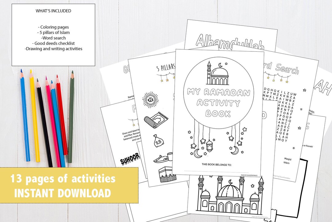 Ramadan Activity Pack - Etsy