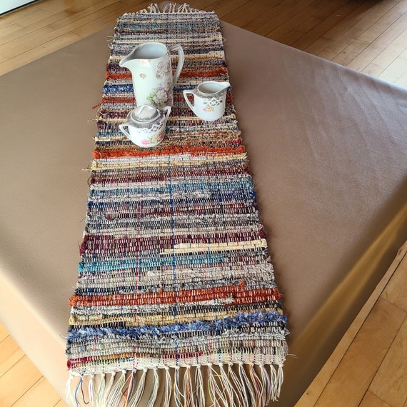 Linens Handwoven Vibrant Table Runner/Dresser Scarf Home & Living etna ...