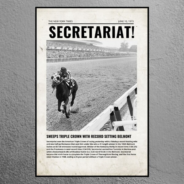 Secretariat - Etsy