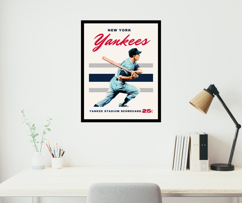 New York Yankees, Vintage Program Scorecard, Retro Modern Baseball ...