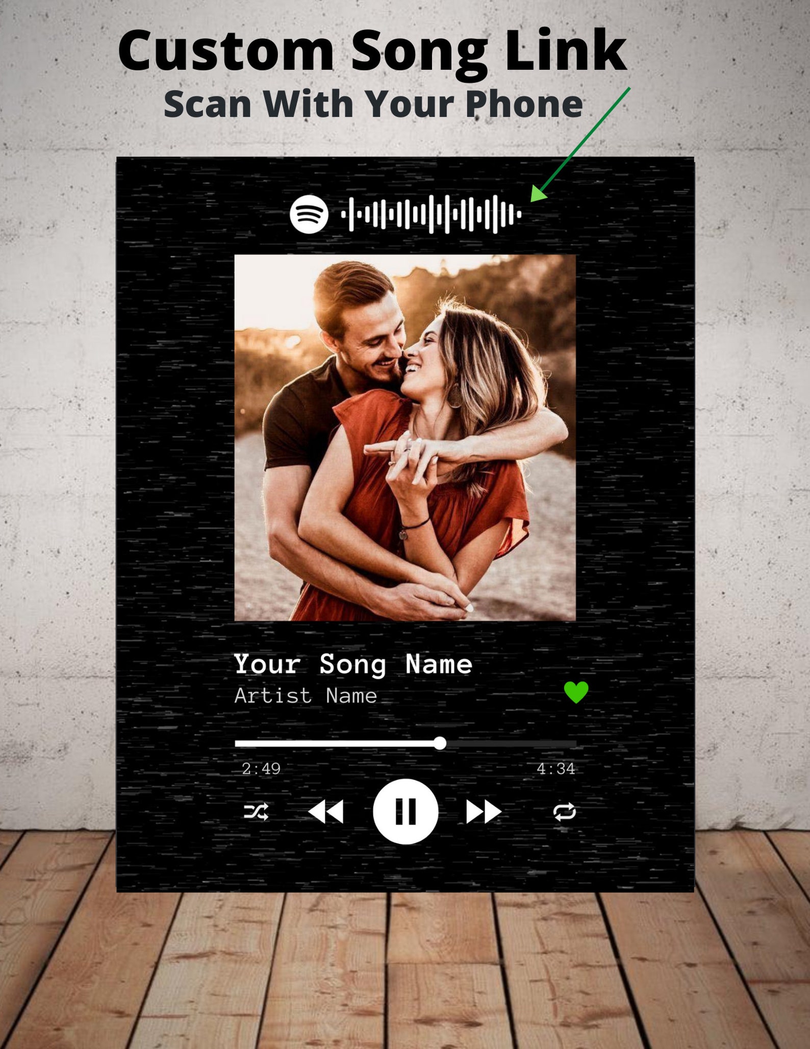 Custom Spotify Print Soundwave Print Music Print Wedding | Etsy