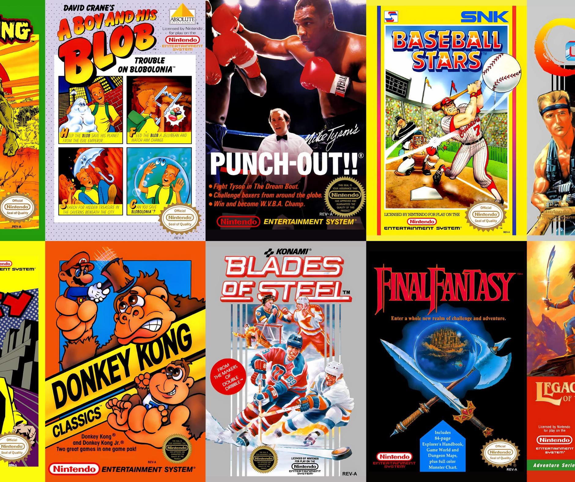 Nintendo Game Covers Poster Art: Vintage NES Game Room Decor - Etsy