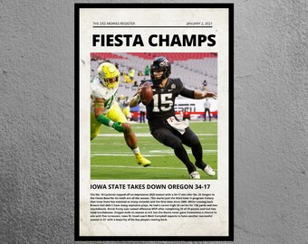 Iowa State Football Jack Trice Stadium Poster Print - Etsy