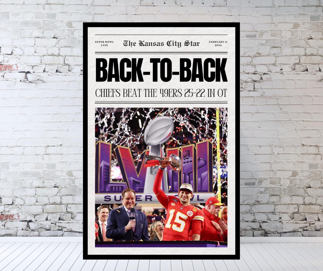 Kansas City Chiefs Newspaper, Chiefs Super Bowl, Patrick Mahomes ...