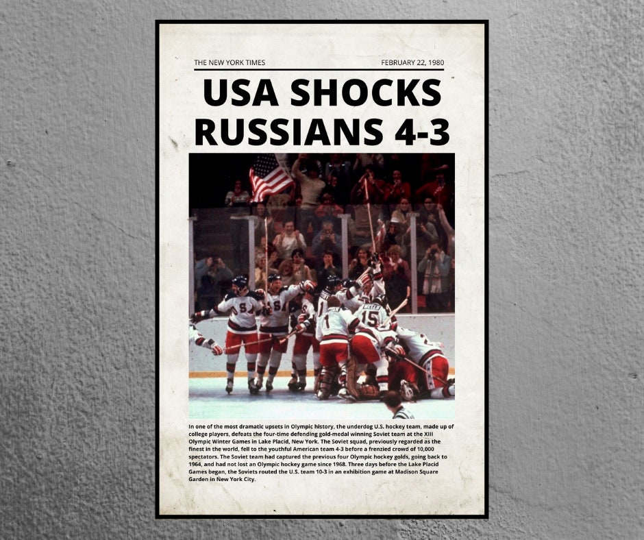 Miracle On Ice Celebration Poster
