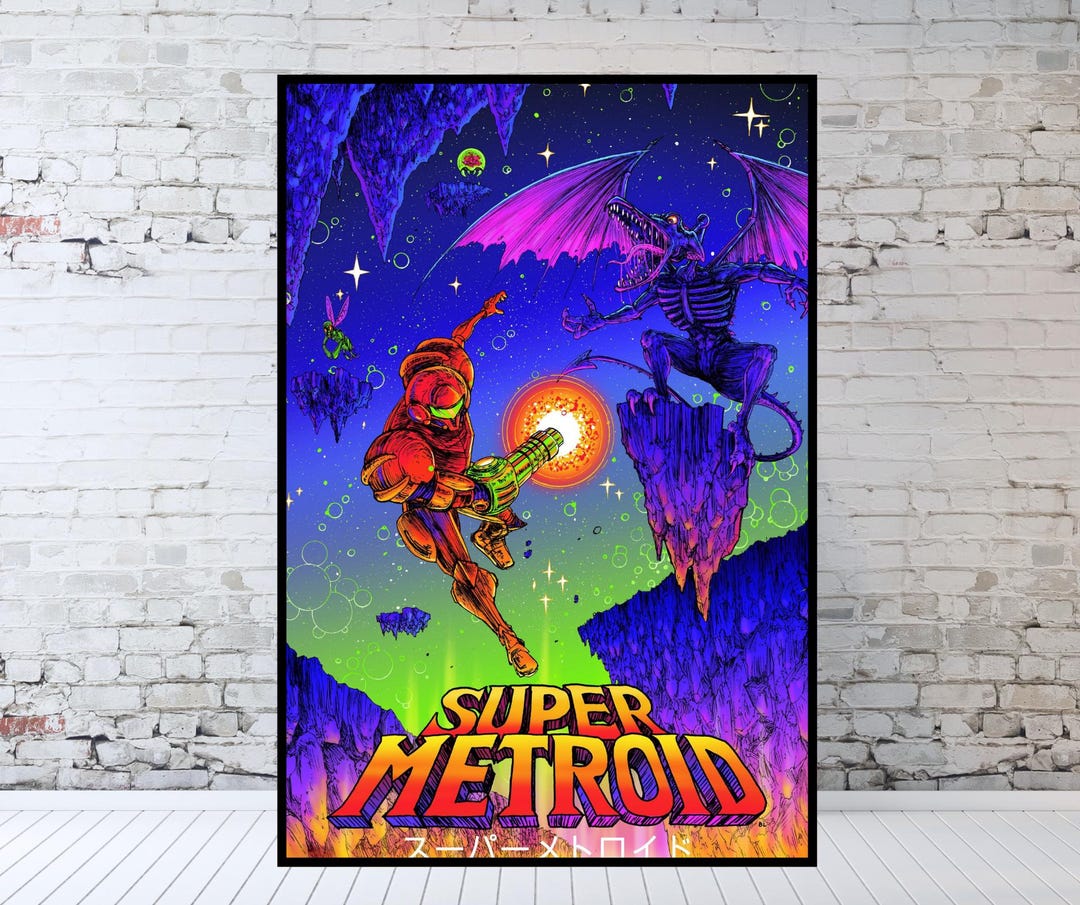 Super Metroid Poster Print: Retro Nintendo Art - Etsy