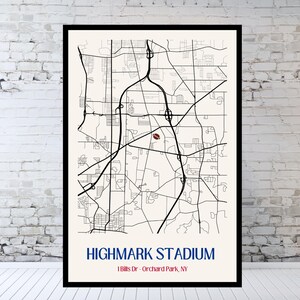 Highmark Stadium - Buffalo Bills - Stadium Art Print - Hand Made - Etsy