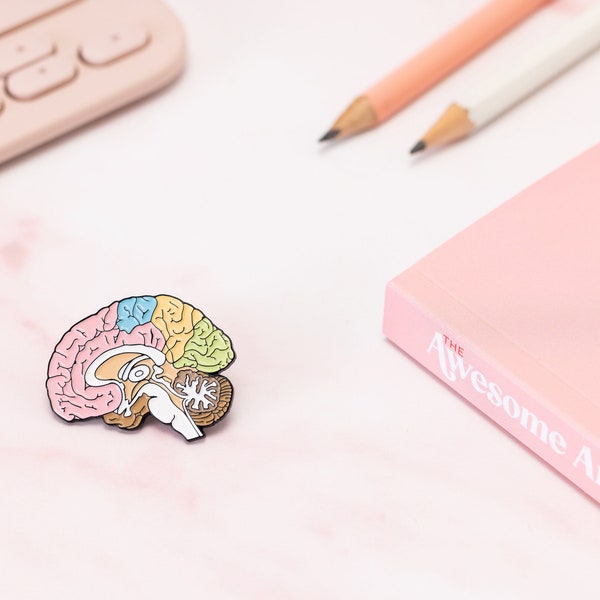 Brain Pin - Etsy