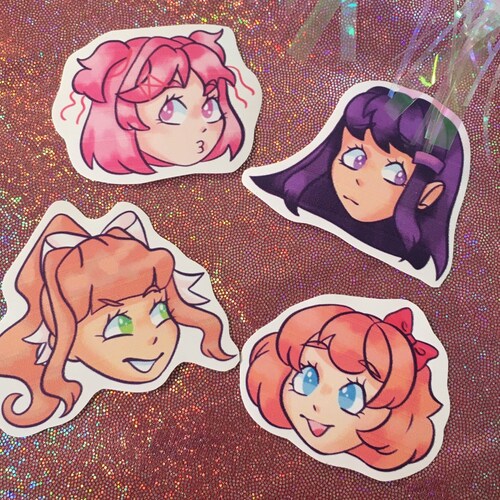 DDLC Doki Doki Literature Club Yuri Vinyl Sticker | Etsy