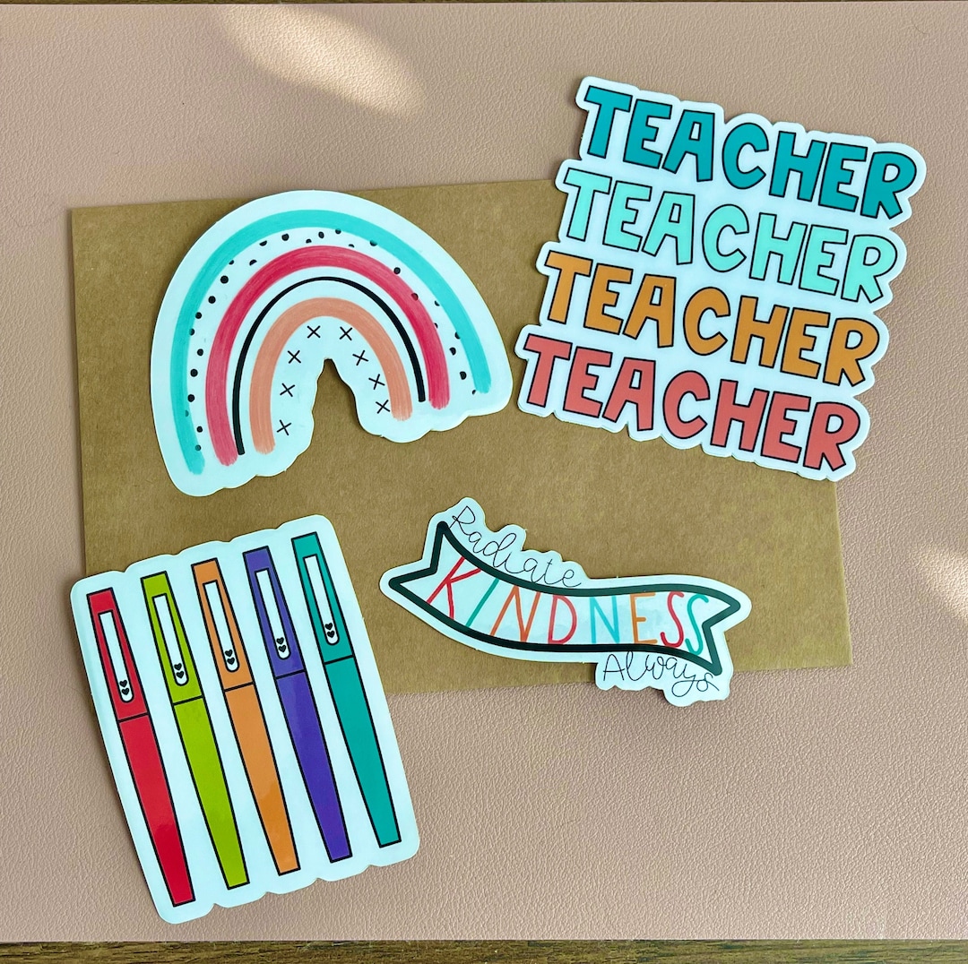 Teacher Sticker Pack, Teacher Gift, Back to School Gift, Teacher ...