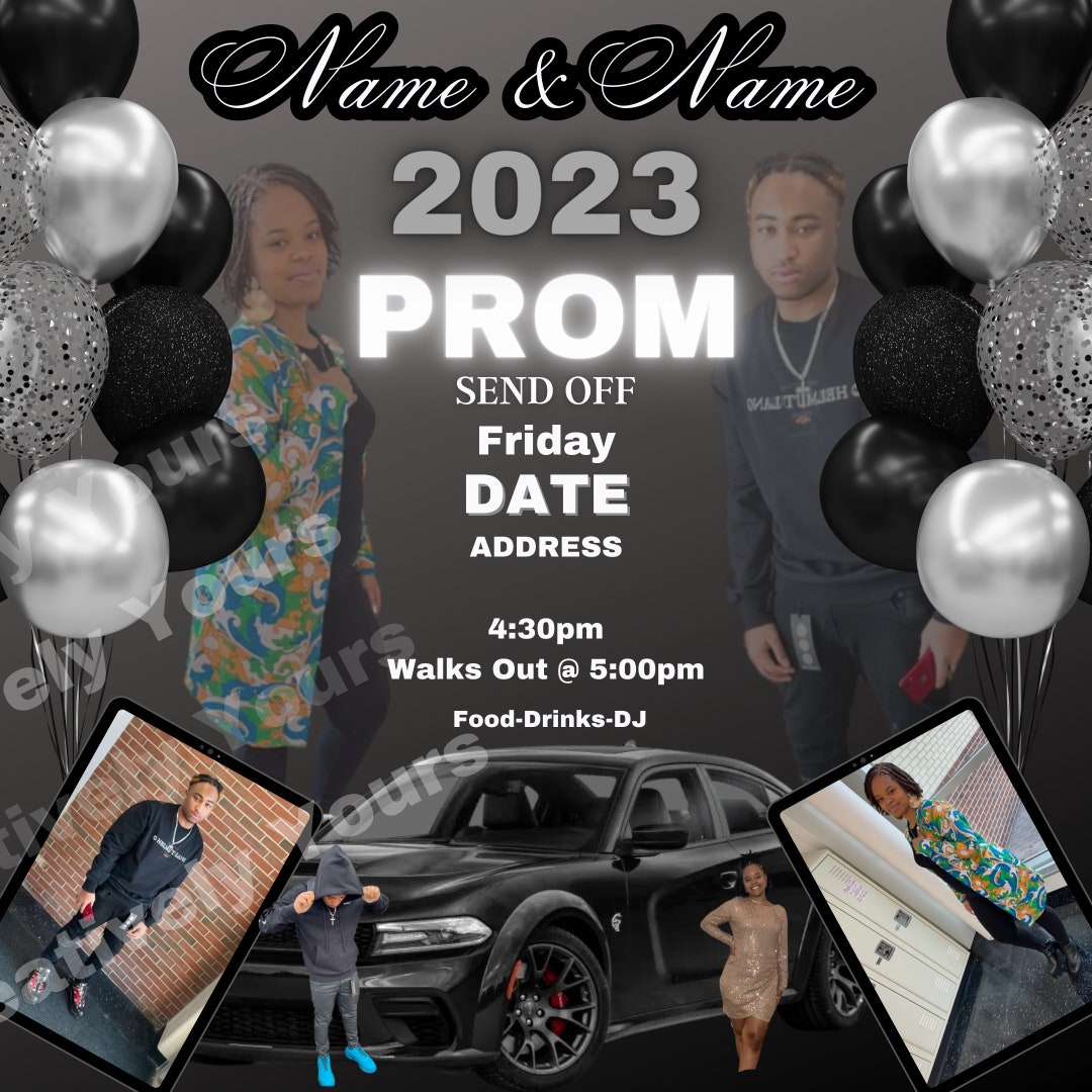 PROM SEND OFF Invitations Animated Music - Etsy