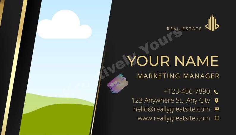 Editable Digital Business Card Template – Customizable Virtual Contact ...