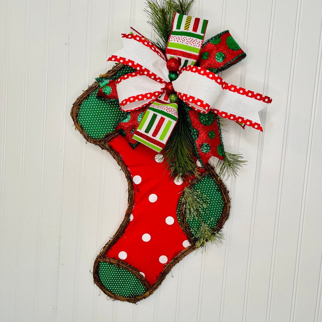 Christmas Stocking Door Hanger, Christmas Decoration for Fireplace ...