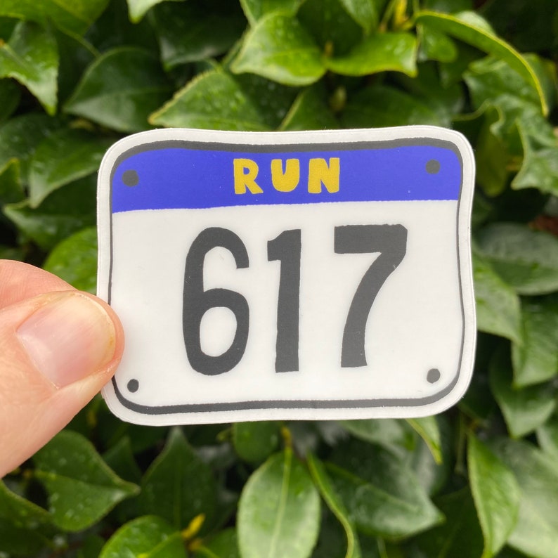 Boston Marathon Sticker | Boston Running Sticker | Run Boston Sticker ...