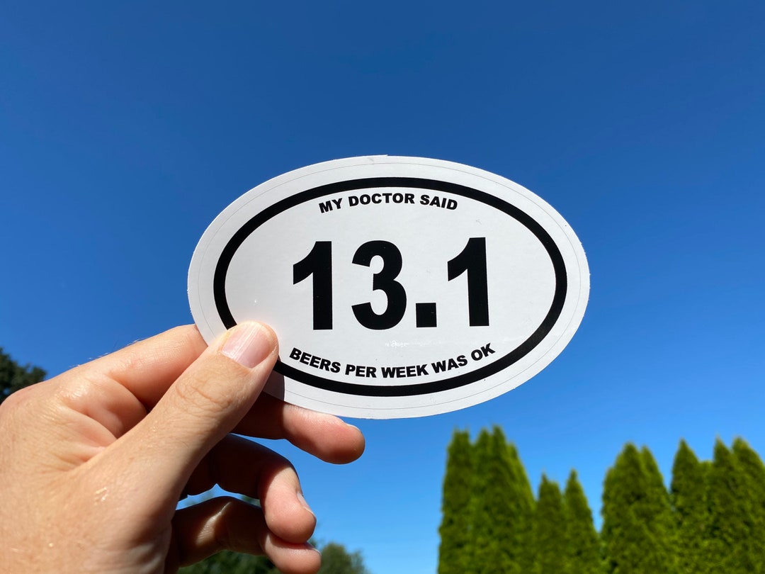 13.1 Beers Sticker | Funny Half Marathon Runner Gift - Etsy