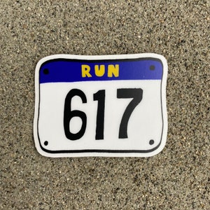 Boston Marathon Sticker | Boston Running Sticker | Run Boston Sticker ...