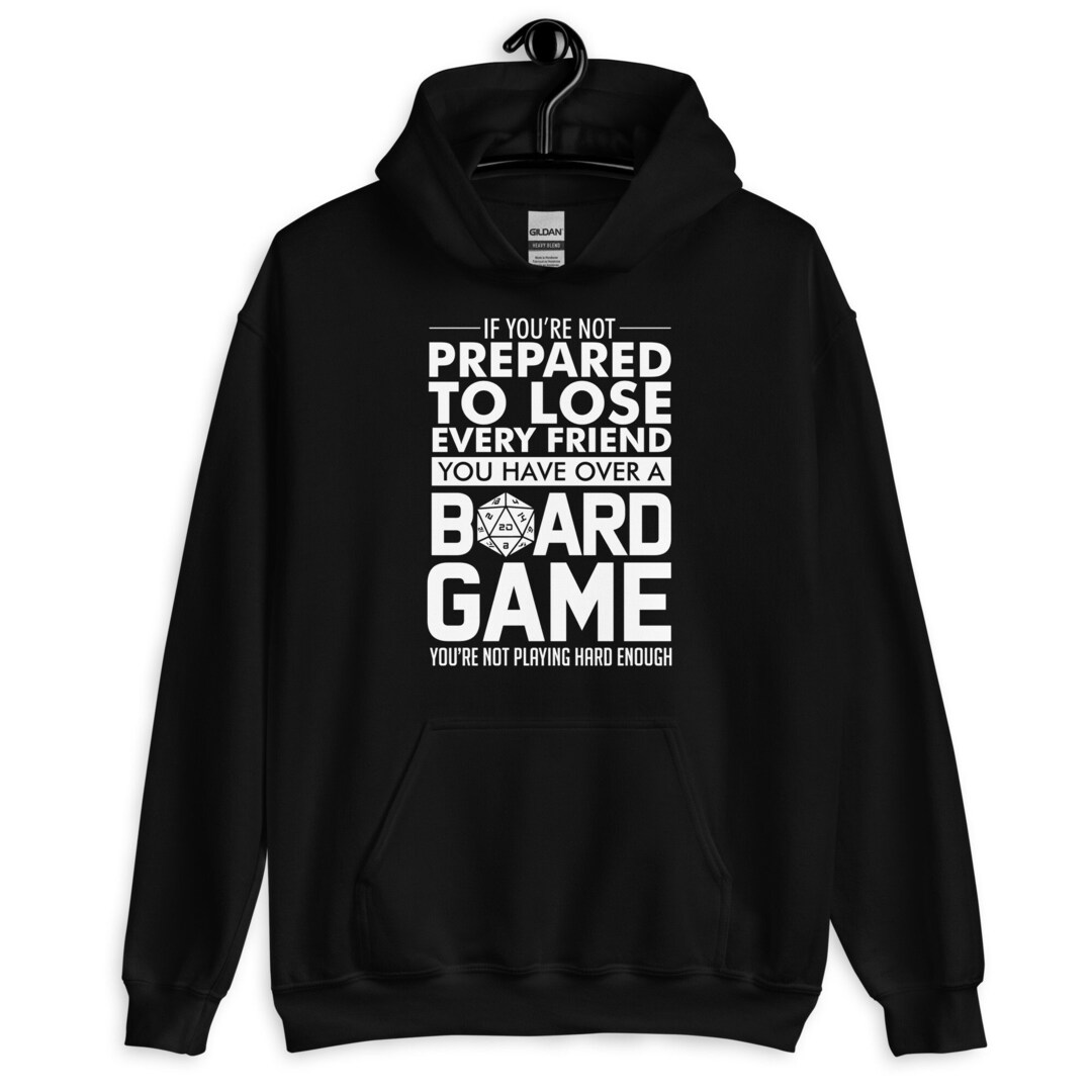 Funny Board Game Hoodie, Board Game Shirt, Boardgame Pullover, Board ...