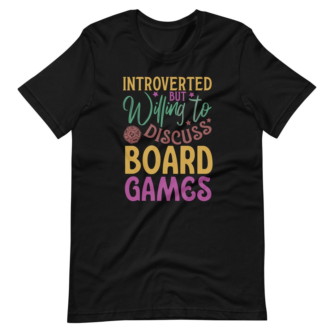 Introvert Board Games Shirt, Board Game Gifts, Hobby Shirt, Board Game ...