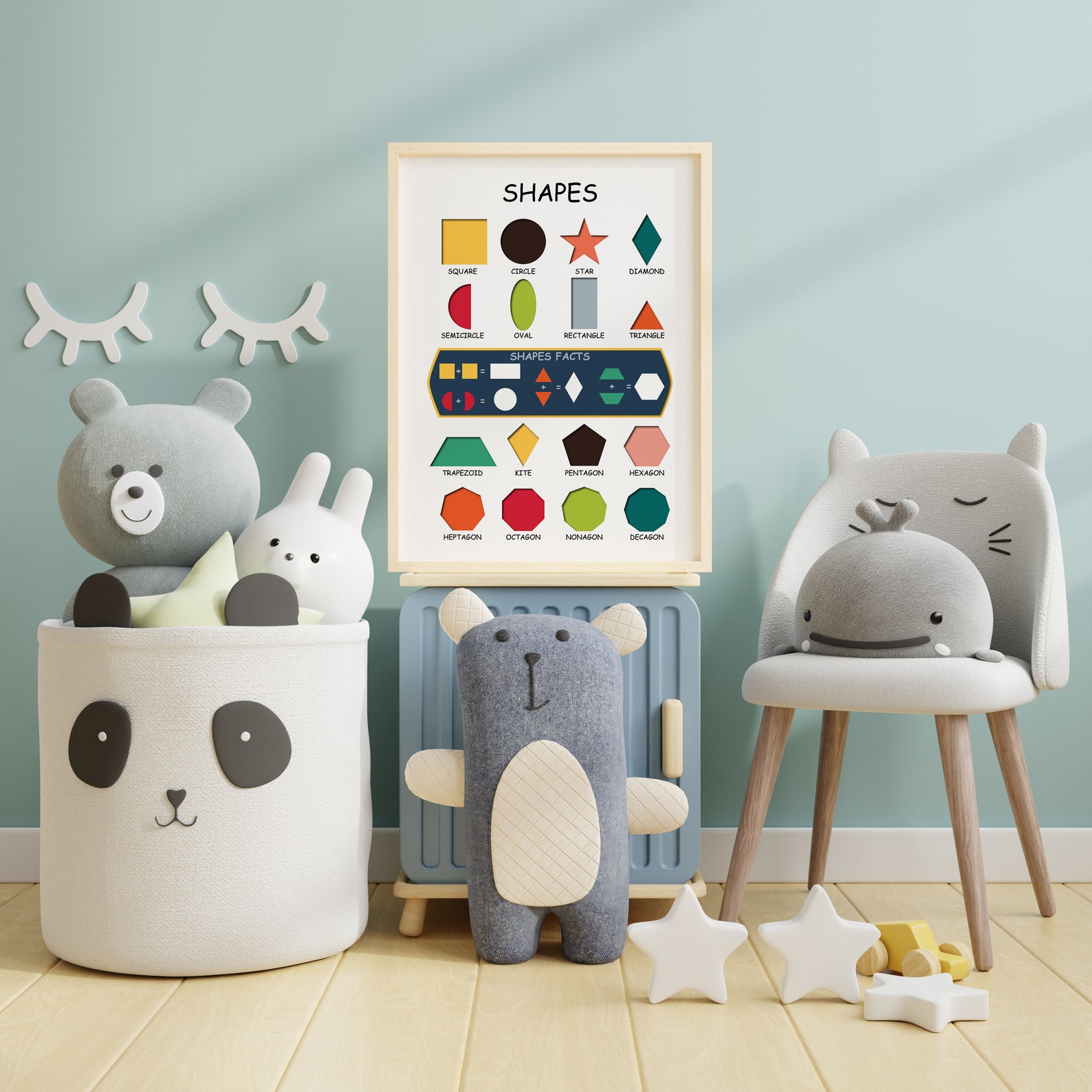 Homeschool Geometric Shapes Chart Poster Rainbow Classroom - Etsy Canada