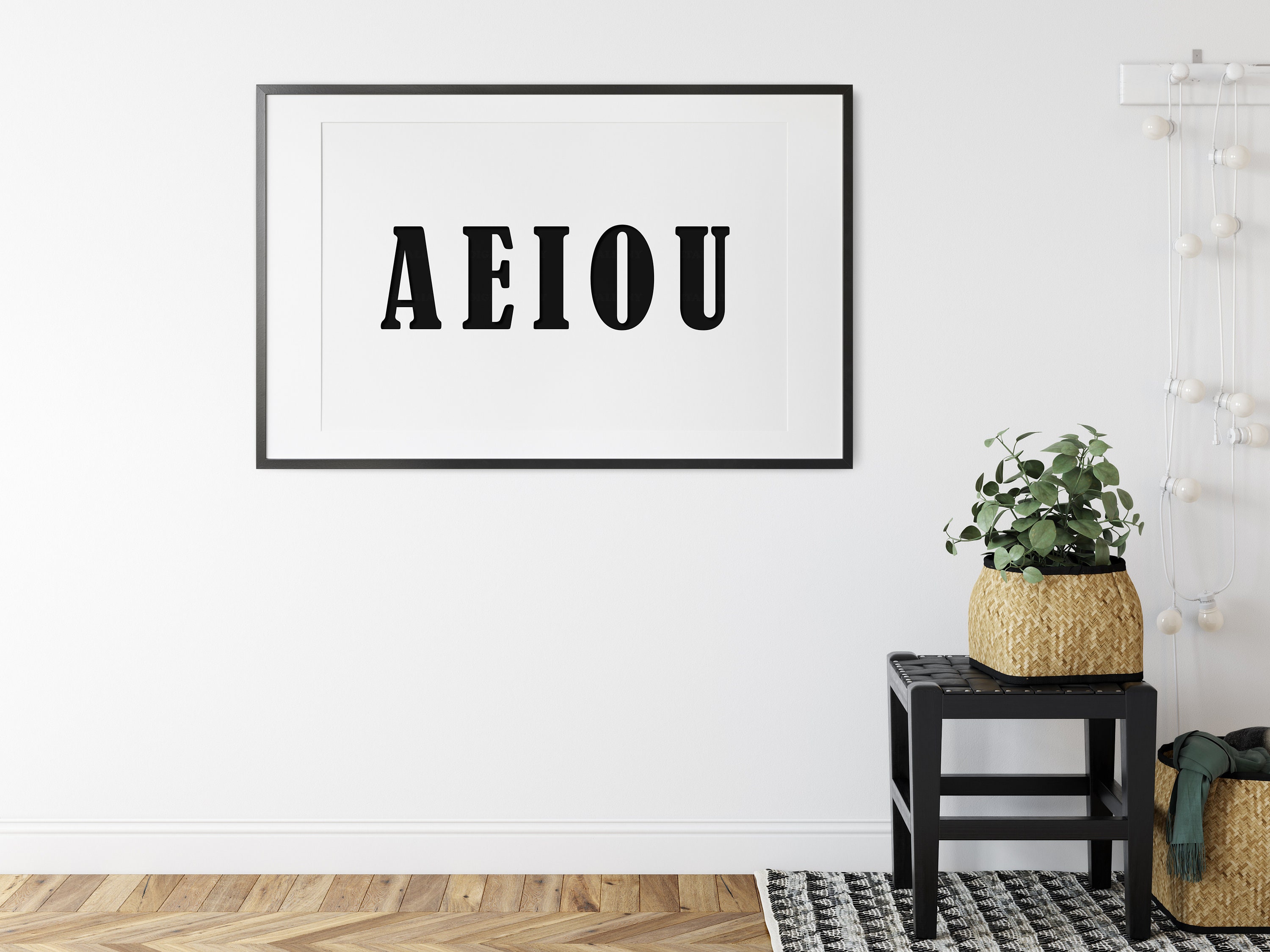 Vowel Printable Art, AEIOU Sign, Vowel Educational Poster, Classroom ...