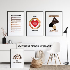 You Matter Poster, Positive Classroom Decor, Inclusive Education Print ...