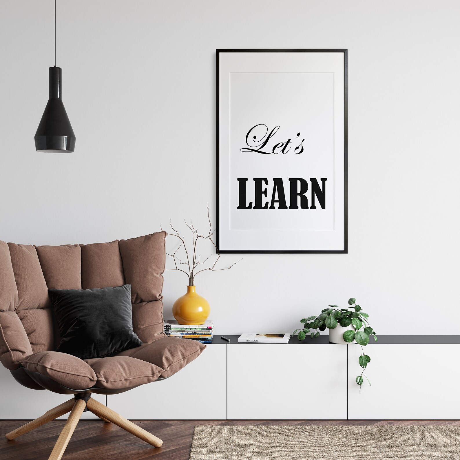 Let's Learn Printable Art, Learning Sign, Playroom Print, Nursery Decor ...