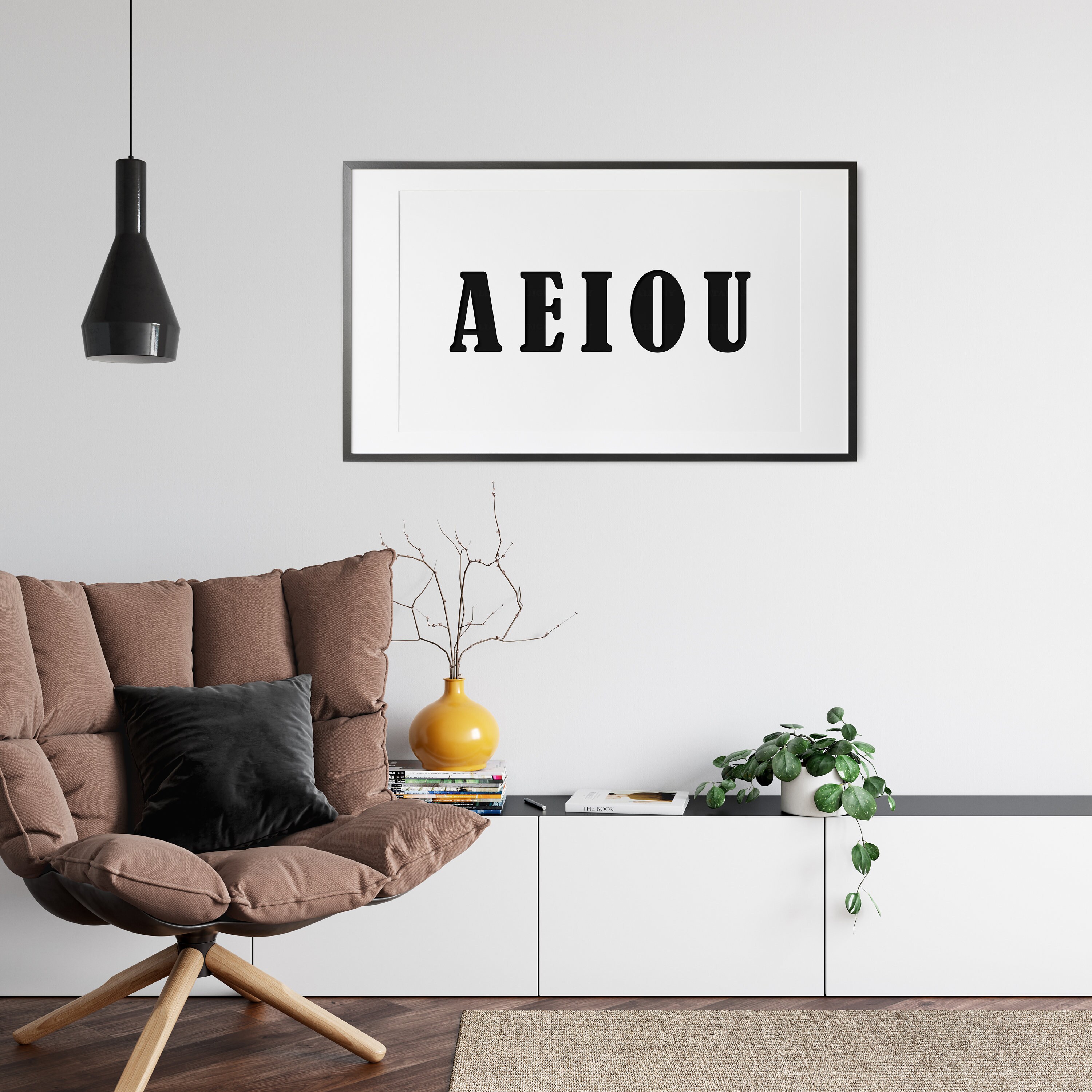 Vowel Printable Art, AEIOU Sign, Vowel Educational Poster, Classroom ...